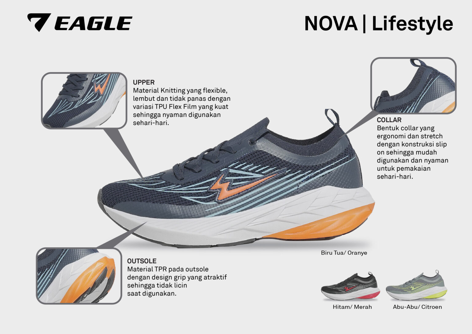 Eagle Sepatu Nova – Lifestyle Shoes | EAGLE